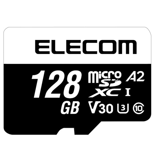 【楽天市場】エレコム ELECOM microSDカード 128GB Class10 UHS-I U3 V30 A2 microSDXC 読込最大95MB/s 防水IPX7(MF ...