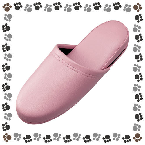 楽天市場】☆オーミケンシ 抗菌レザー調スリッパ（前開） 10835358