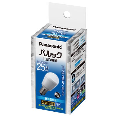 【楽天市場】LDA3D-H-E17/S/2 パナソニック LED小型電球 25形相当 昼光色 下方向 (E17)：コネクト オンライン