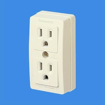 【楽天市場】WK3004W パナソニック 接地ダブルコンセント(送り端子付)(125V)：コネクト オンライン