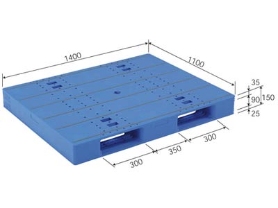 【楽天市場】【メーカー直送】 法人様限定 LX-1114D2 サンコー プラスチックパレット 三甲 ブルー （プラパレ）：コネクト オンライン