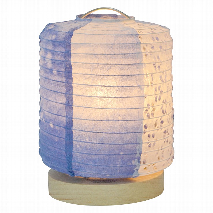 【楽天市場】【メーカー直送】 SS-3043 彩光デザイン 和風小型スタンドライト tawara(タワラ) スカイブルー×小梅白(1面) 白熱灯：コネクト オンライン