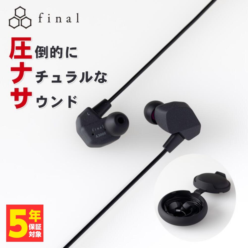 【楽天市場】【12/20限定★抽選で最大100%ポイントバック！(要エントリー)】final A3000 【FI-A3DPLMB】 イヤホン 有線 リケーブル対応 カナル型 ダイナミック ...
