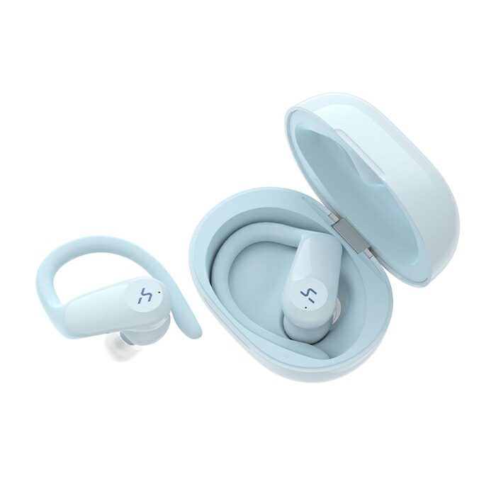 【楽天市場】(お取り寄せ) HAKII HAKII ACTION Ice Blue ワイヤレスイヤホン Bluetooth オープンイヤー 耳を塞がない シリコン マイク付き 通話 防水 ...