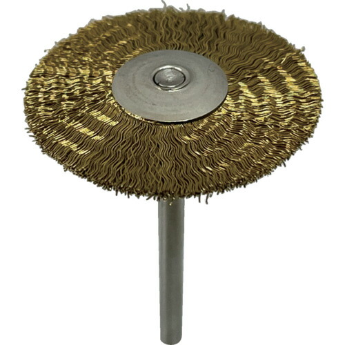 【楽天市場】リューター B1220 軸付ホイール型ブラシ 軸径2.34mm 毛材:真ちゅう線：ハカルドットコム 楽天市場店