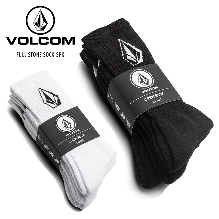 【楽天市場】VOLCOM ボルコム FULL STONE SOCK 3PK フルストーンソック：JSBCスノータウン