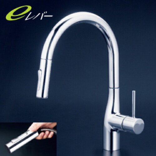 【楽天市場】シングルシャワー付混合栓(eレバー) KVK [KM6061EC] 水栓金具：e-キッチンマテリアル