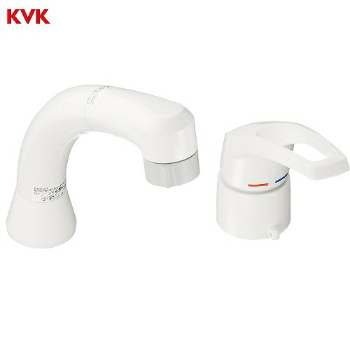 【楽天市場】【LINEクーポン配布中】洗面水栓 シングルレバー式洗髪シャワー ヒートン付 KVK [KM8007CN] シャワー引出し式 取付穴径Φ36～38mm 逆止弁あり 洗面化粧台用水栓 ...