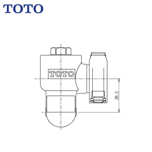 【楽天市場】【LINEクーポン配布中】水栓用パーツ 給水金具 TOTO [THF40R] TN91-8R型 ：e-キッチンマテリアル
