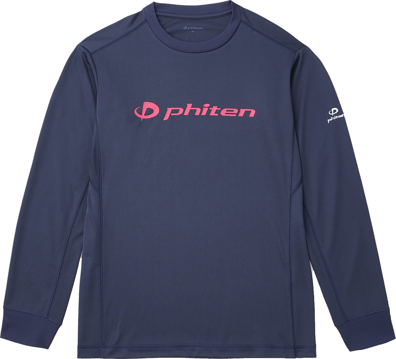 【楽天市場】【マラソン開始28h限定 全商品5%OFFクーポン！】 ファイテン Phiten RAKUシャツ 長袖 ネイビー/ピンク XO JG626007：山とアウトドアの店 山気分