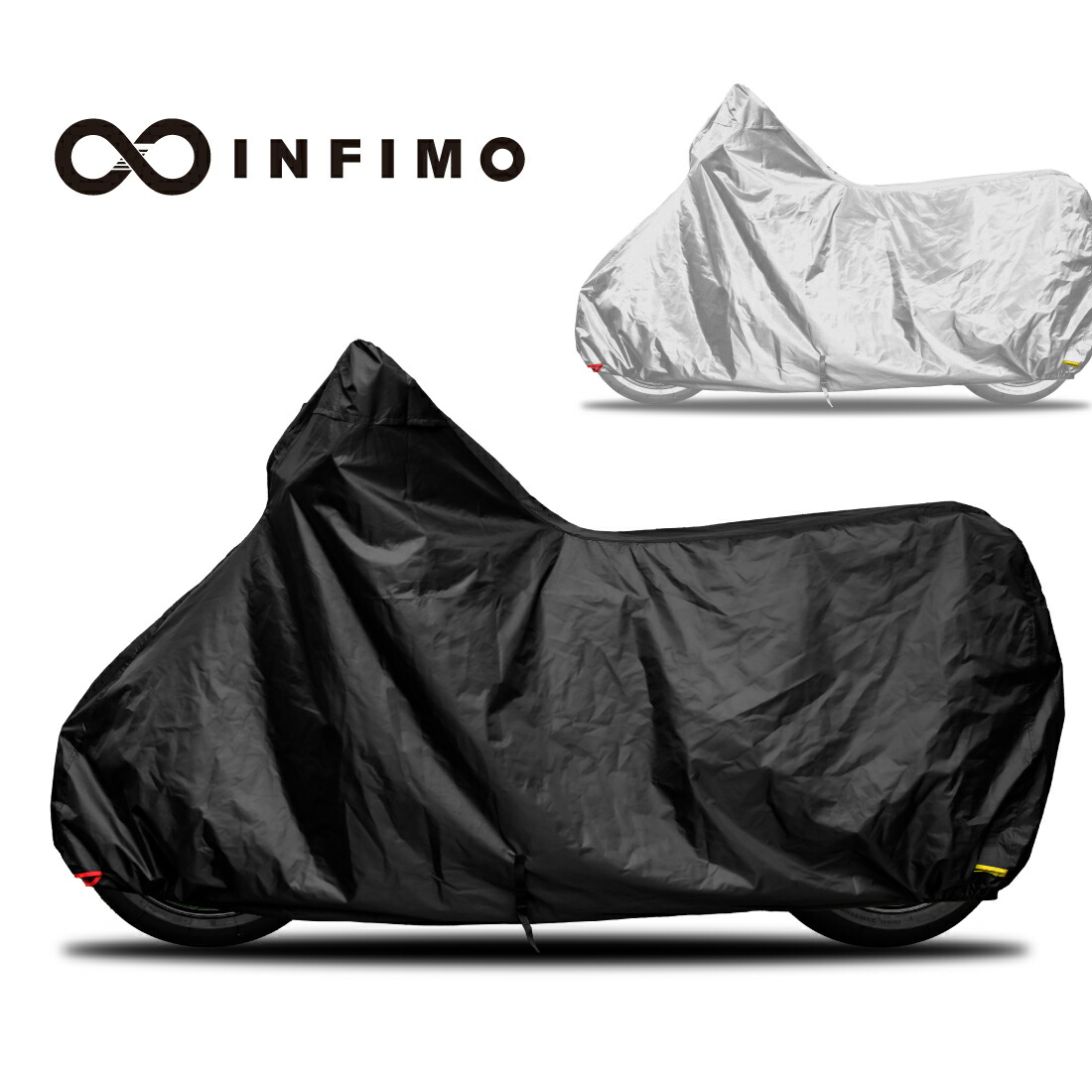 【楽天市場】【在庫有】【送料無料】OSS（大阪繊維資材）INFIMO(インフィモ) バイクカバー ベーシック（BASIC）｜撥水・鍵穴付・車体カバー・盗難防止｜ブラック・シルバー：eネット通販