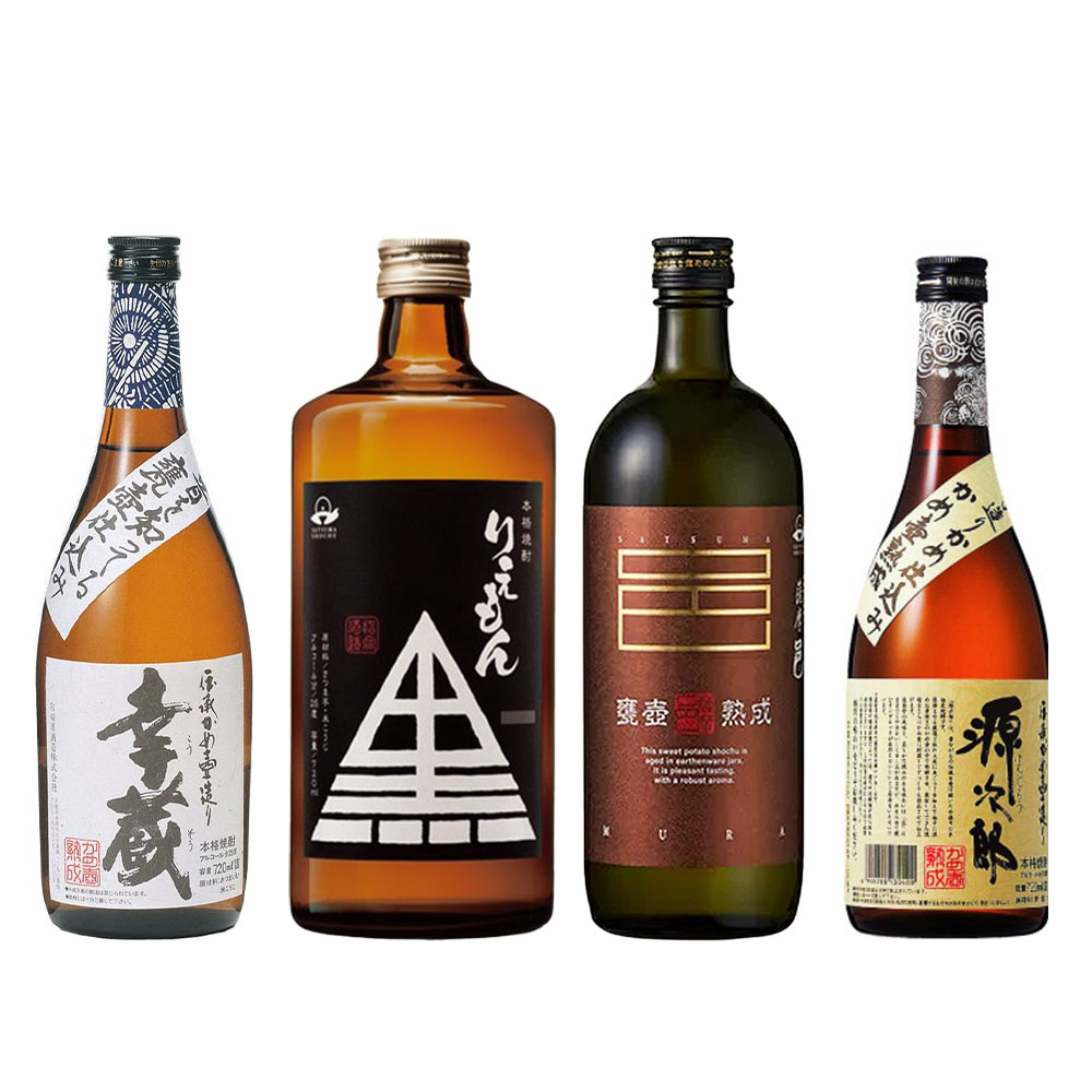 【楽天市場】本格焼酎 南九州飲み比べ 4本セット 芋焼酎 麦焼酎 各720ml 宮崎 鹿児島：JTB 世界のおみやげ屋さん