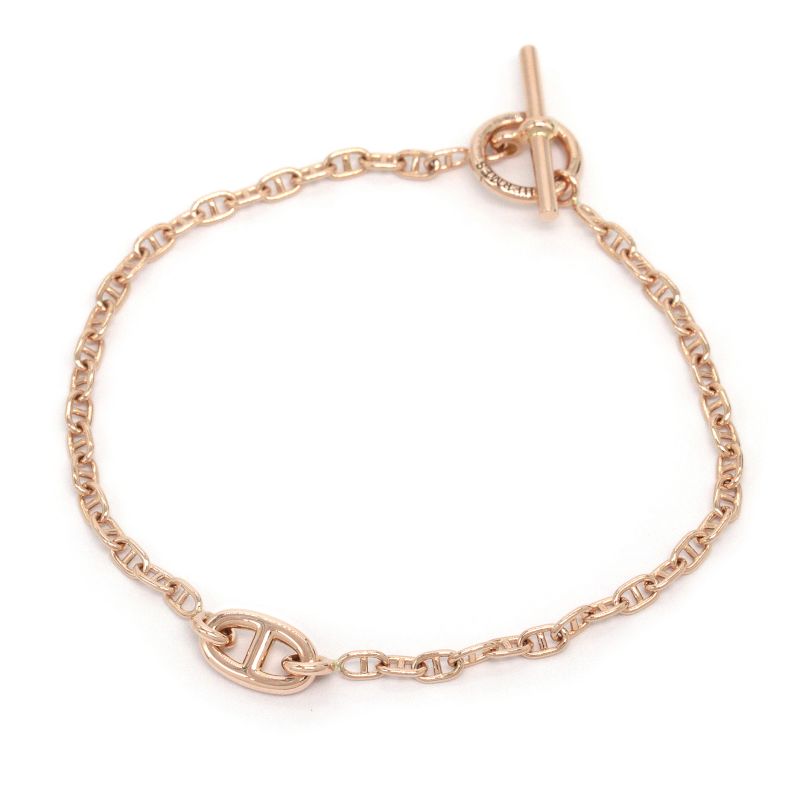 【楽天市場】[返品OK] エルメス シェーヌダンクルファランドールブレスレット XS シェーヌダンクルブレスレット K18PG ピンクゴールド 地金3.8g【中古】【送料無料】：コレクションシバ