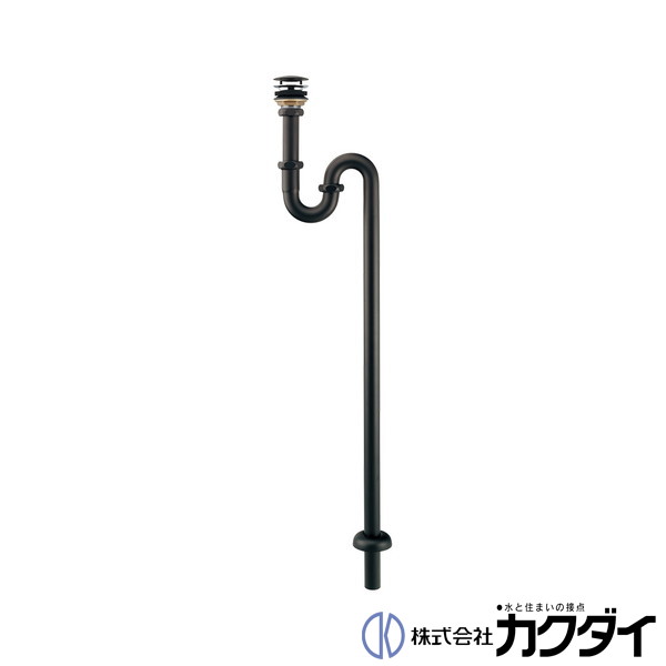 【楽天市場】カクダイ KAKUDAI【433-421-25】丸鉢つきSトラップ(化粧キャップつき) ブラック：施主のミカタ