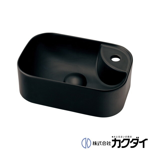 【楽天市場】カクダイ KAKUDAI※メーカー直送のみ※【493-273-D】※角型手洗器 マットブラック：施主のミカタ