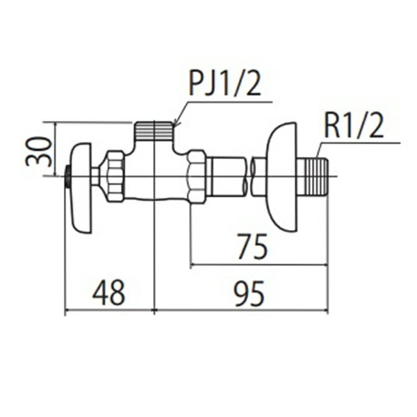 【楽天市場】【在庫あり】 KVK 【K6-P2】 アングル形止水栓：施主のミカタ