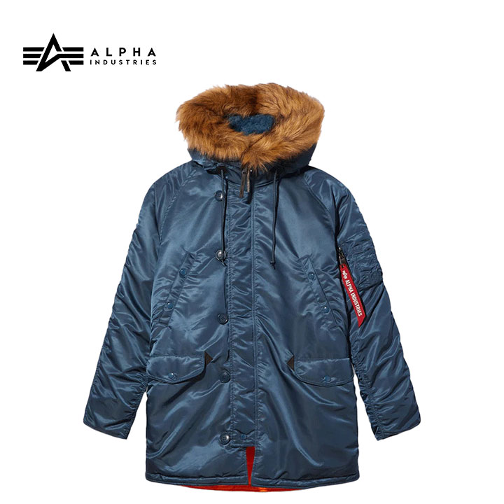 【楽天市場】アルファインダストリー ALPHA INDUSTRIES N-3B スリムフィット ジャケット Slate Blue スレート ブルー ミリタリー アメカジ 冬物 ...