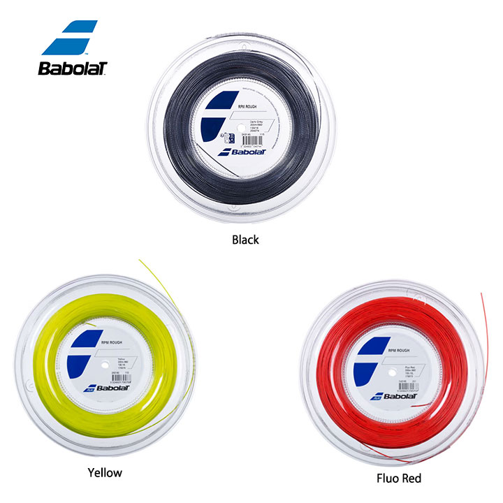【楽天市場】Babolat バボラ RPM Rough 200M Reel RPM ラフ テニスガット (海外正規品) 243140 ...