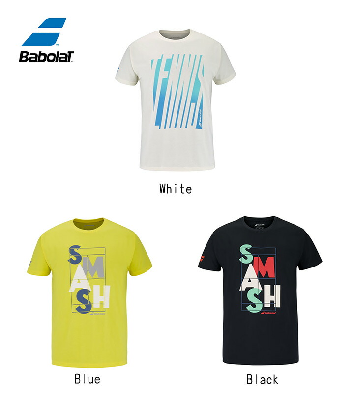 【楽天市場】Babolat バボラ Exercise Message Tee Men エクササイズ メッセージ Tシャツ メンズ 運動着 ...