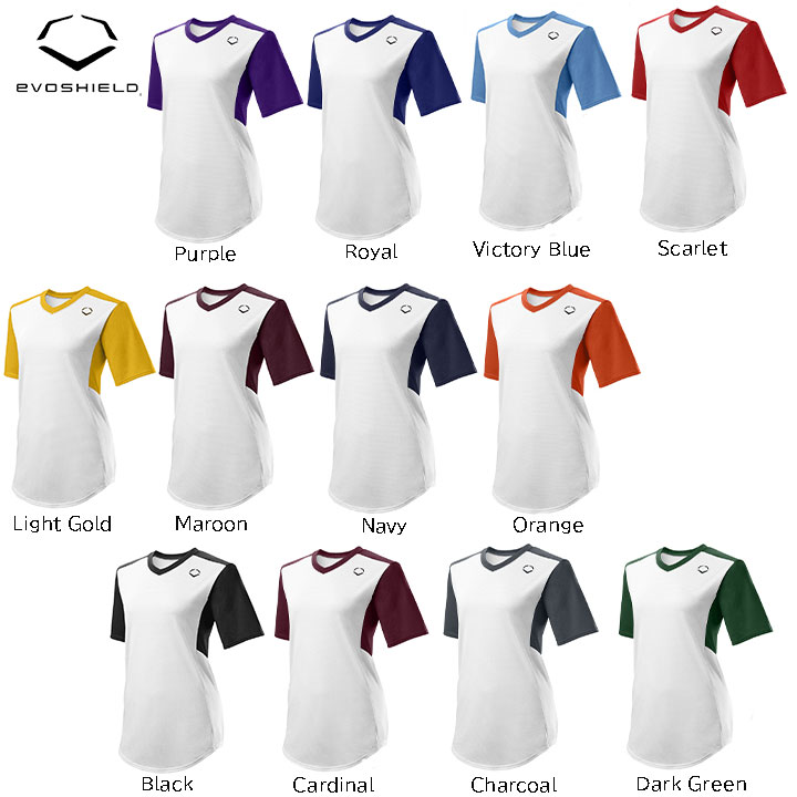 【楽天市場】【USA物】EVOSHIELD エボシールドWOMENS E810 EVOSHIELD V-NECK PULLOVER JERSEY 野球 練習着 トレーニング ショートスリーブ ...