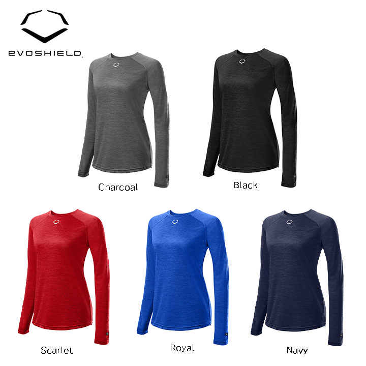 【楽天市場】【USA物】EVOSHIELD エボシールド FX LONG SLEEVE TRAINING TEE 野球 練習着 トレーニング ロングスリーブ ロングTシャツ 女性用 ...
