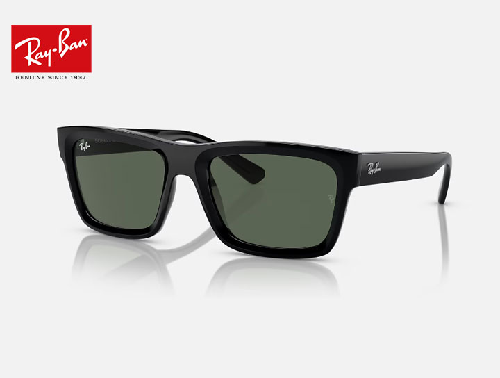 【楽天市場】Rayban レイバン RB4396F-4580 WARREN BIO-BASED サングラスブラックフレーム 黒縁 グレーレンズ ...