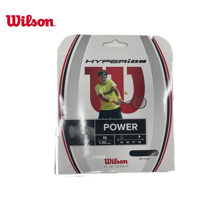 【楽天市場】Wilson Tennis ウィルソンテニス 130 HYPERiON POWER 16 テニスガット(海外正規品) ラケット購入 ...