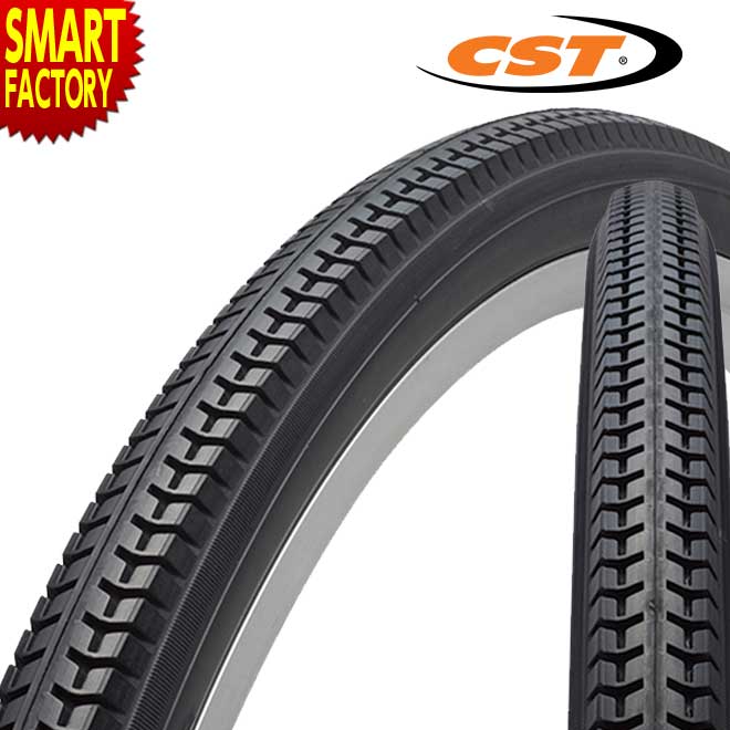 【楽天市場】【ポイント3倍!】 自転車 タイヤ 《摩耗に強い》 26インチ 27インチ CST C249N ブラック ママチャリ シティ ...