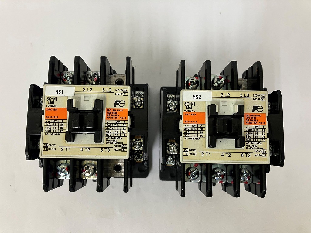 【楽天市場】富士電機 電磁接触器 コンタクタ マグネットスイッチ SC-N1 SC25BAA 2台セット：e-Spares 楽天市場店