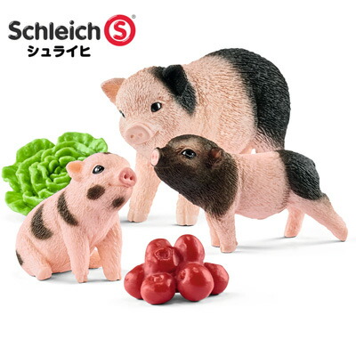 【楽天市場】シュライヒ 動物フィギュア ミニブタの親子 42422【Schleich 動物 フィギュア デザイン おしゃれ おもちゃ ...