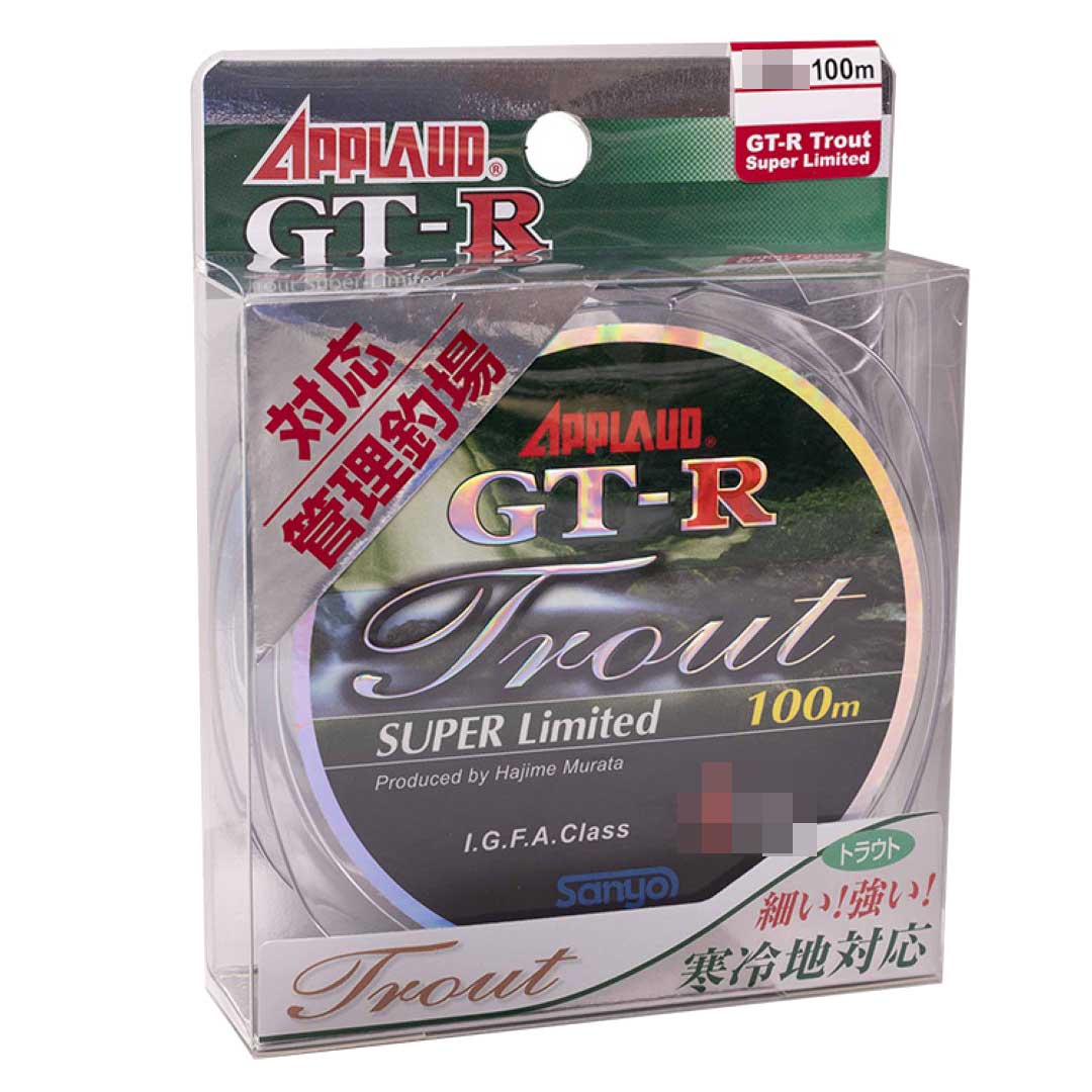 【楽天市場】サンヨーナイロン SANYO NYLON APPLAUD GT-R TROUT SUPER-LIMITED 100m 2.5lb/3lb/4lb/5lb リーフシルバー ナイロン ...