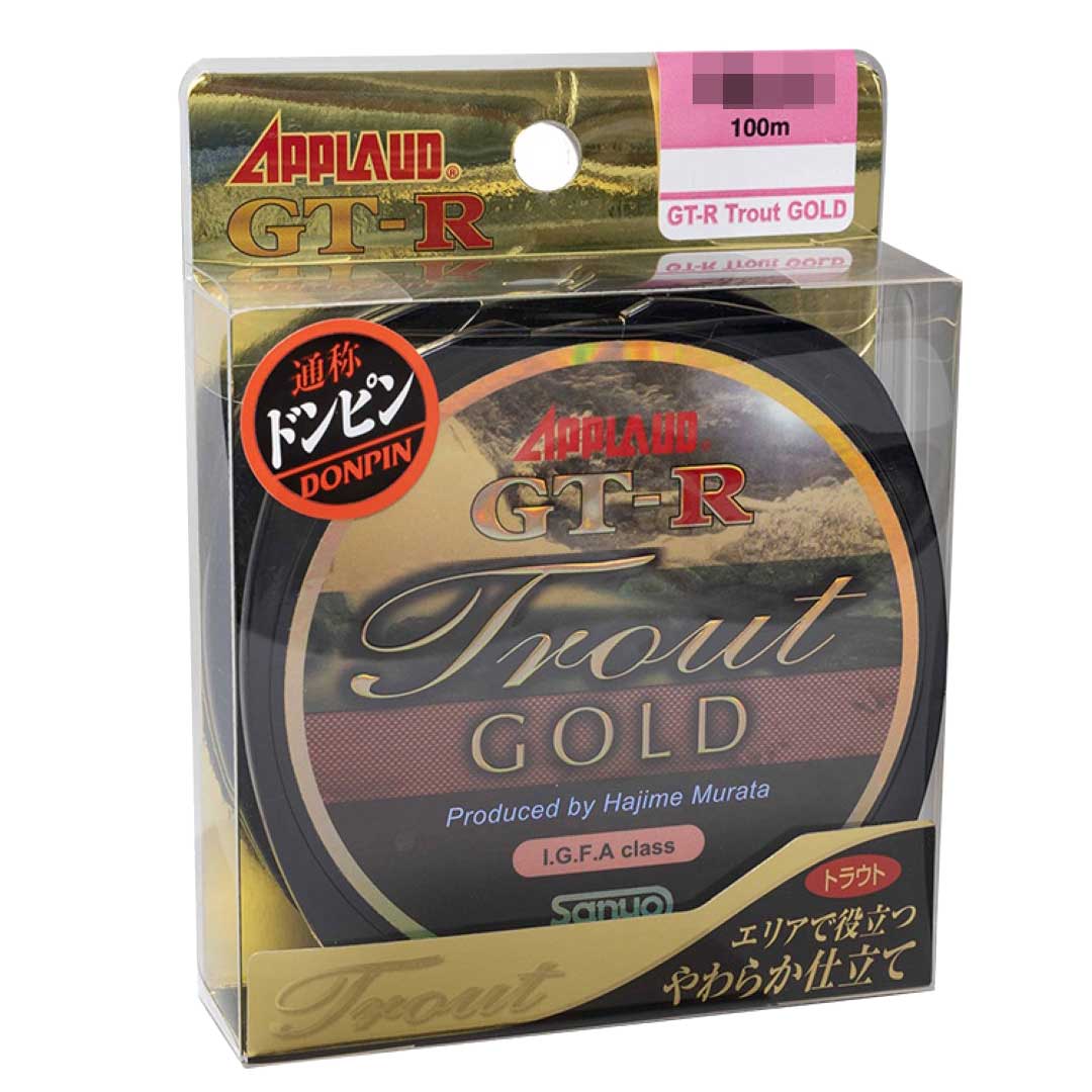 【楽天市場】サンヨーナイロン SANYO NYLON APPLAUD GT-R TROUT GOLD 100m 2lb/2.5lb/3lb/3.5lb/4lb シャンパンゴールド ナイロン ...