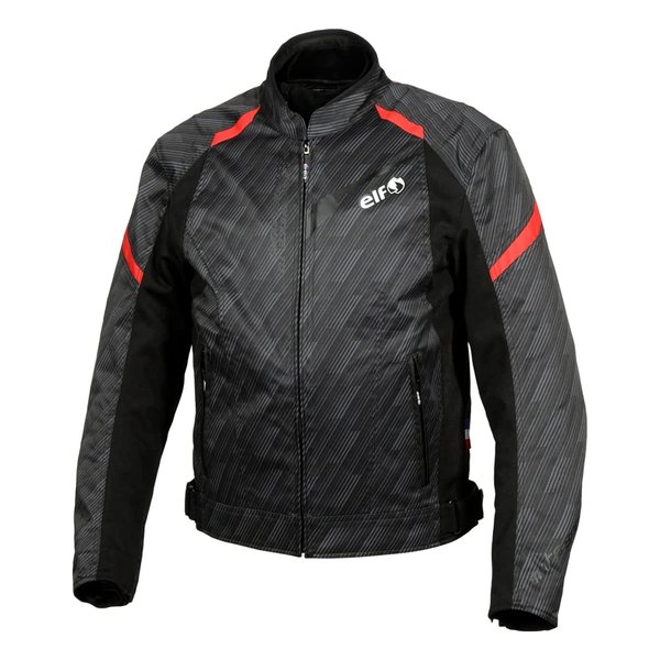 【楽天市場】elf エルフELF EJ-W114 ファーチレスポルトジャケット ブラック&レッド LLサイズ EJ-W114BK&RDLL(2540099)送料無料：KLAXON