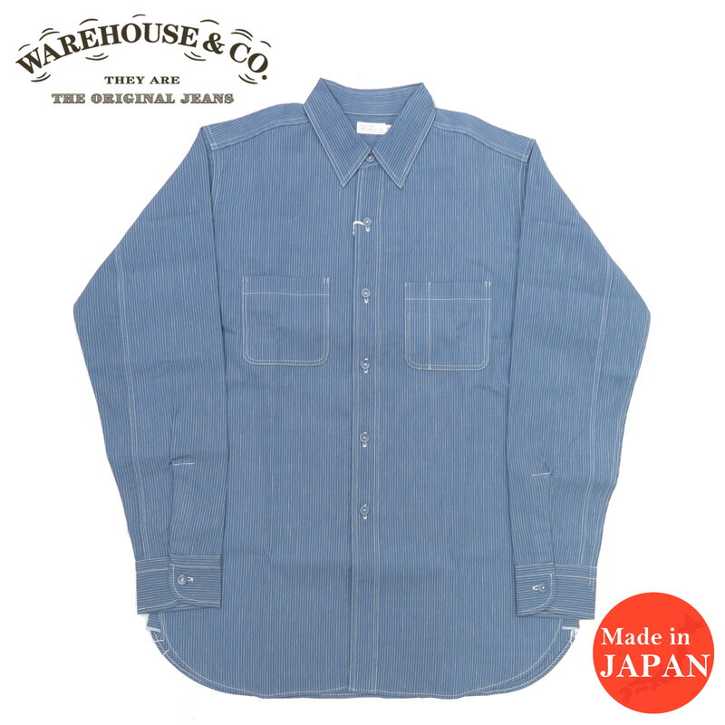 【楽天市場】ウェアハウス WAREHOUSE 長袖 ワイド アウェイク ストライプ ワーク シャツ Duck Digger ダックディガー ...