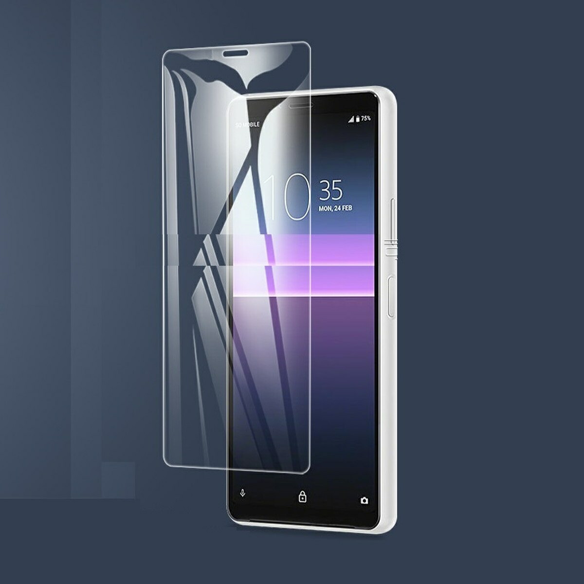【楽天市場】Xperia 10 II SO-41A SOV43 9H 0.26mm 強化ガラス 液晶保護フィルム 2.5D：イーストプラスSHOP