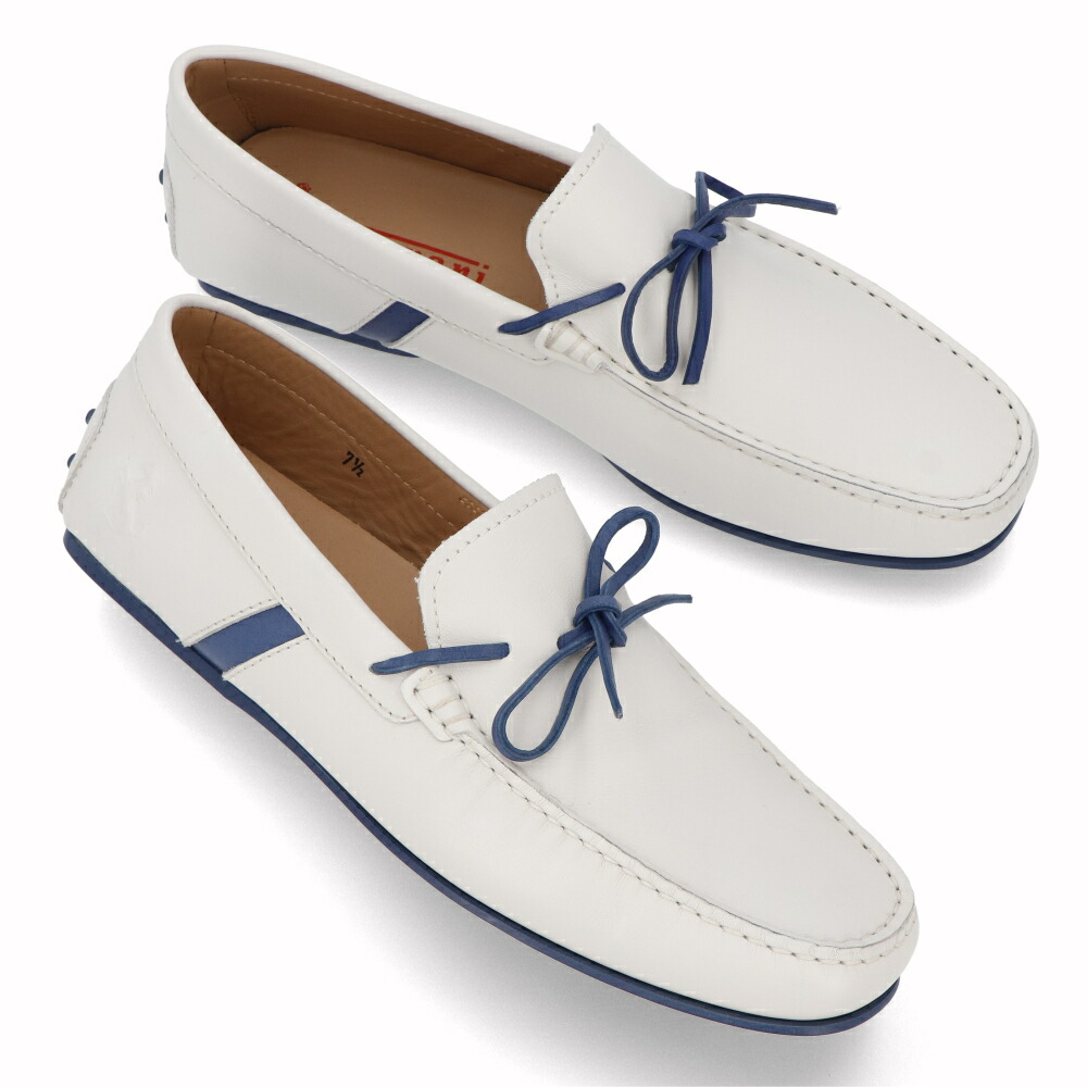 【楽天市場】【MAX60%OFF/P10倍/クーポン有】 トッズ TOD'S シューズ レザーシューズ メンズ CITY GOMMINO CAV ALLINO 3D KTO ホワイト×ブルー ...