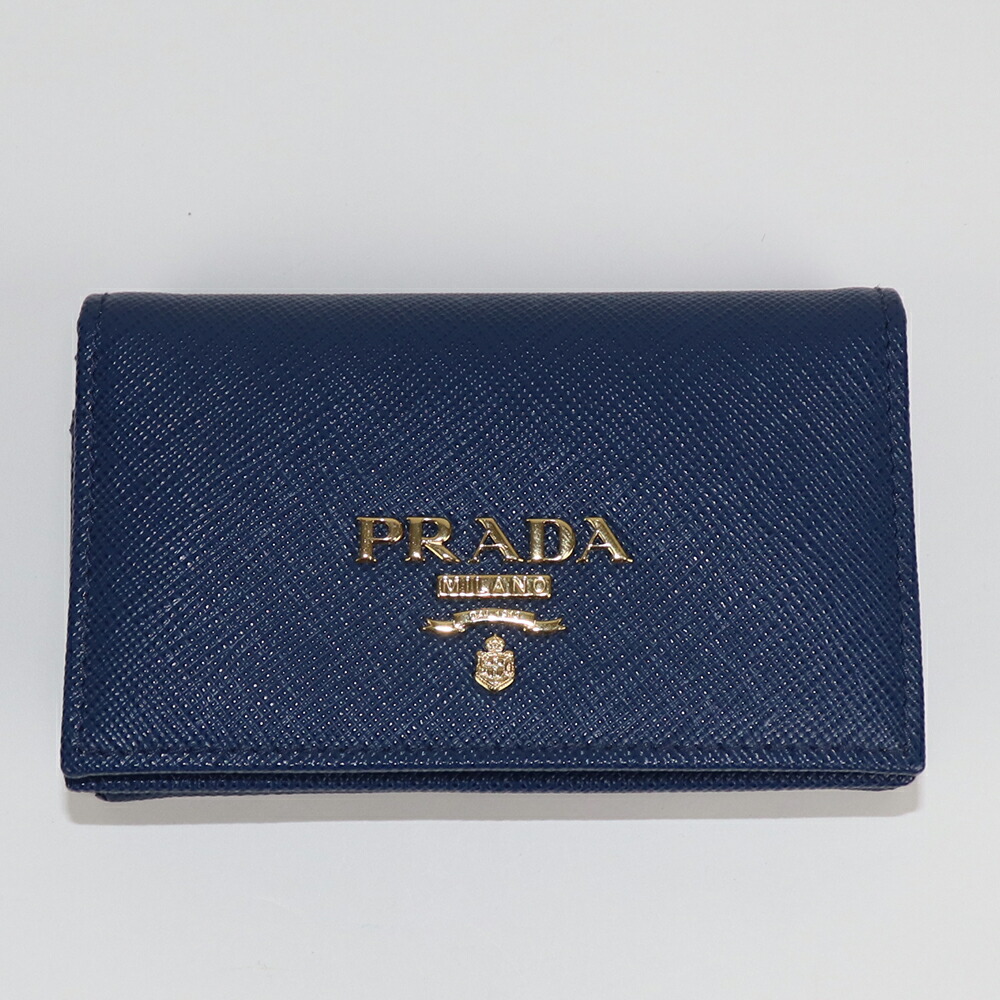 【楽天市場】\最安値に挑戦／【新品】 プラダ PRADA 1MC122 QWA F0016 カードケース F0016 BLUETTE ゴールド ...