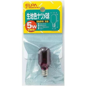 【楽天市場】【メール便】ELPA G-05H(R) 生地色ナツメ球 5W E12 レッド【純正パッケージ品】：株式会社SSサービス