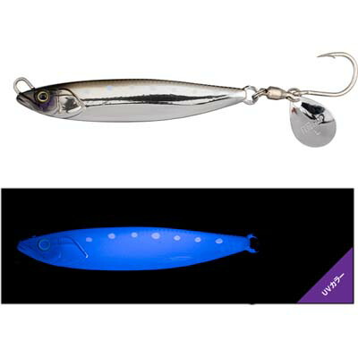 【楽天市場】【メール便可】ジャッカル フラッグトラップ ブレード 60g 超UVシルバー：エビススリー