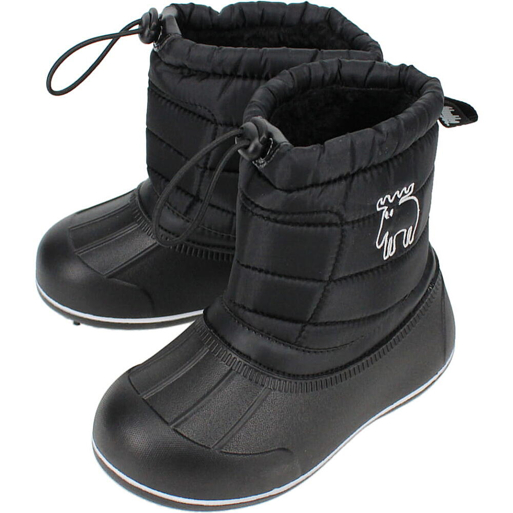 【楽天市場】【ポイント最大47倍】定番 子供 モズ moz ウインターブーツ MZ-8209 ブラック/ホワイト BLACK/WHITE キッズ 15cm~19cm 【GHFO ...