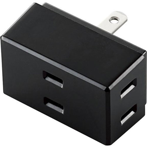 【楽天市場】エレコム(ELECOM) T-TR01-2300BK(ブラック) トリプルタップ 2ピン 3個口：ECカレント