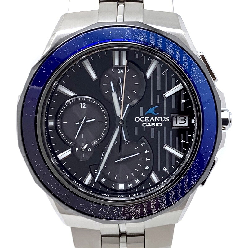 【楽天市場】【中古】CASIO（カシオ） OCEANUS オシアナス マンタ S5000シリーズ 世界限定1,200本 OCW-S5000MB ...