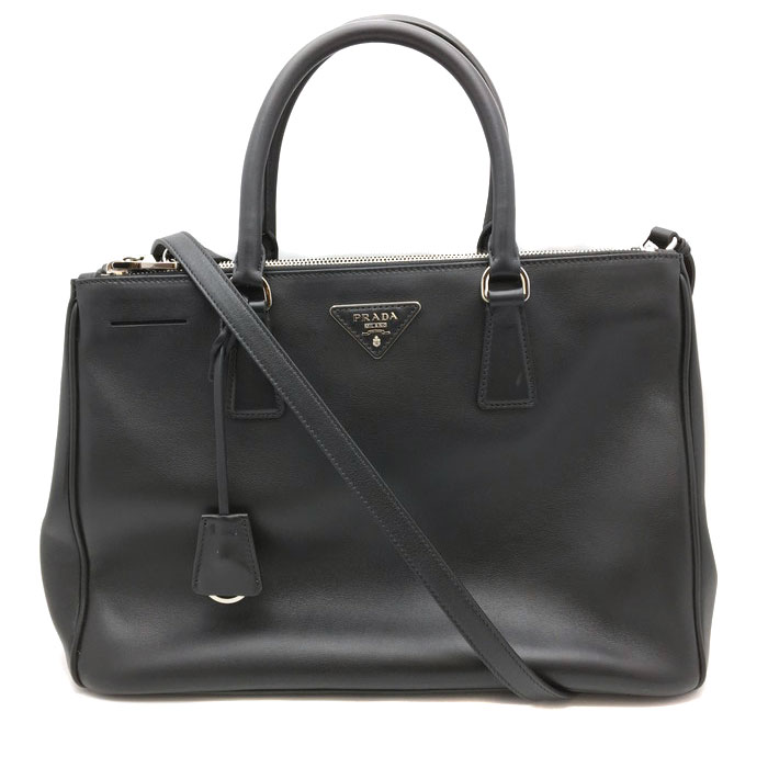 【楽天市場】【中古】PRADA（プラダ） BN2274 2wayバッグ シティカーフ トートバッグ ショルダーバッグ シルバー金具 ブラック ...