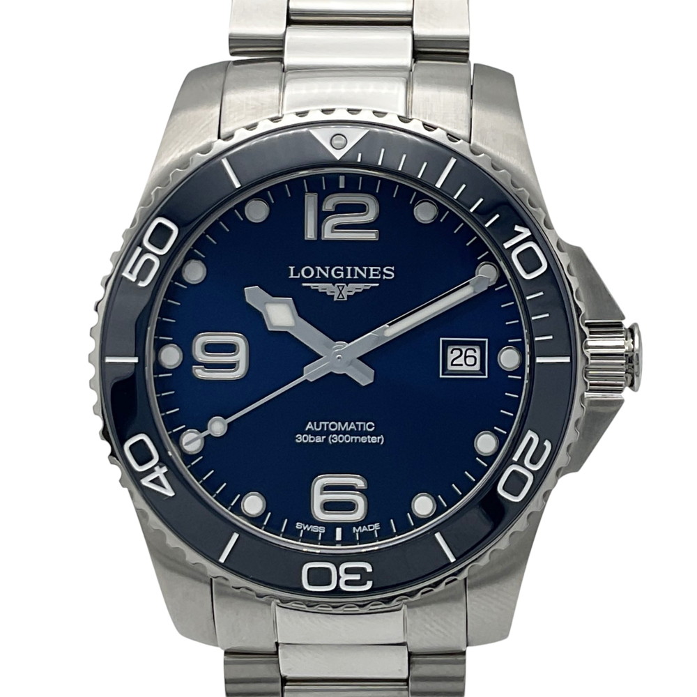 【楽天市場】【中古】 LONGINES (ロンジン) L37814966 ハイドロコンクエスト 腕時計 青文字盤 SS ステンレススティール ...