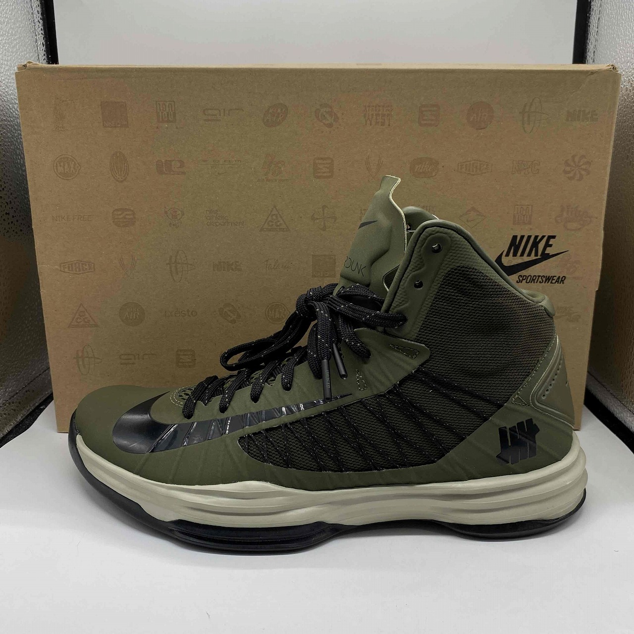 【楽天市場】NIKE 2013 x UNDEFEATED HYPERDUNK BRING BACK PACK OLIVE 27.5cm ...