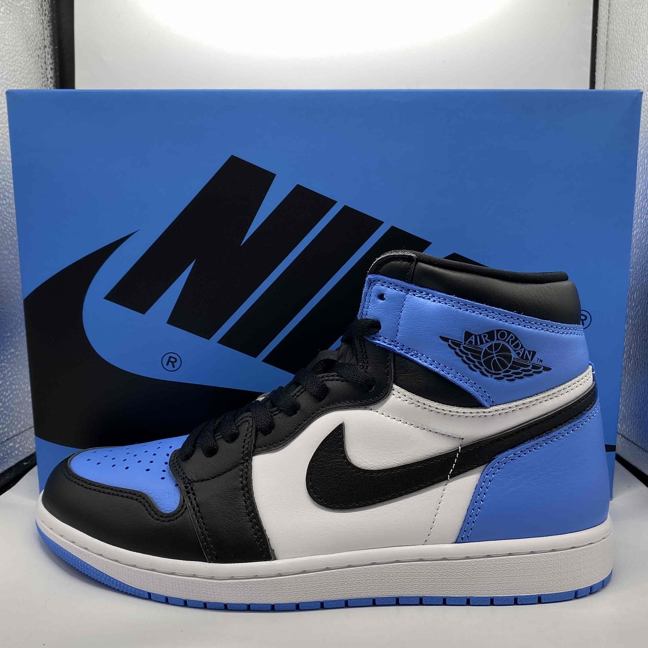 【楽天市場】NIKE 2023 AIR JORDAN 1 RETRO HIGH OG UNIVERSITY BLUE 28.0cm ...