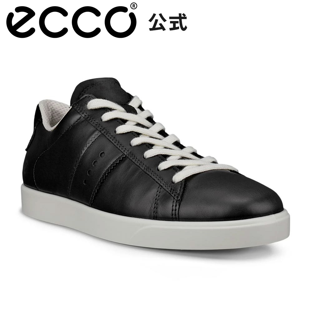【楽天市場】[ECCO公式] ストリート ライト 本革 レディース カジュアルスニーカー BLACK / BLACK 黒 ウィメンズ ECCO ...