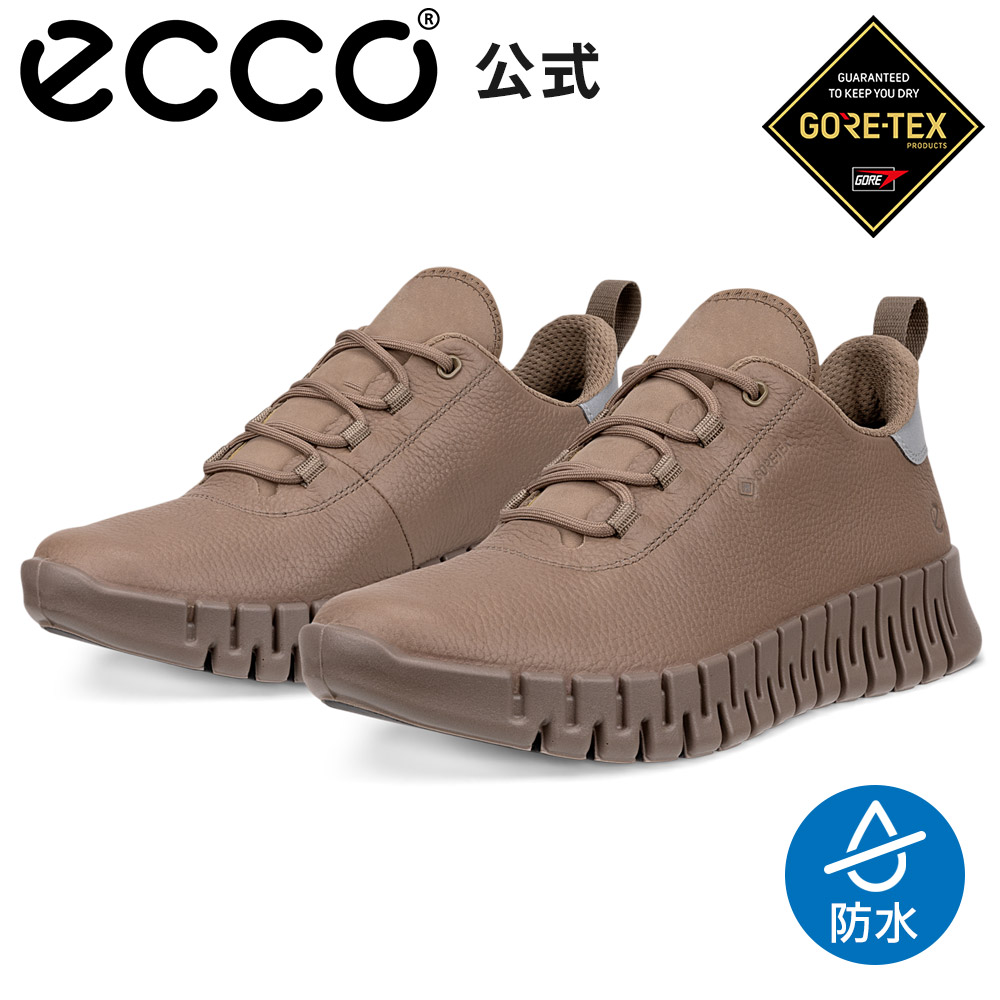 【楽天市場】[ECCO公式] GRUUV W SNEAKER LEA GTX ウィメンズ GORE-TEX 防水 スニーカー TAUPE ...