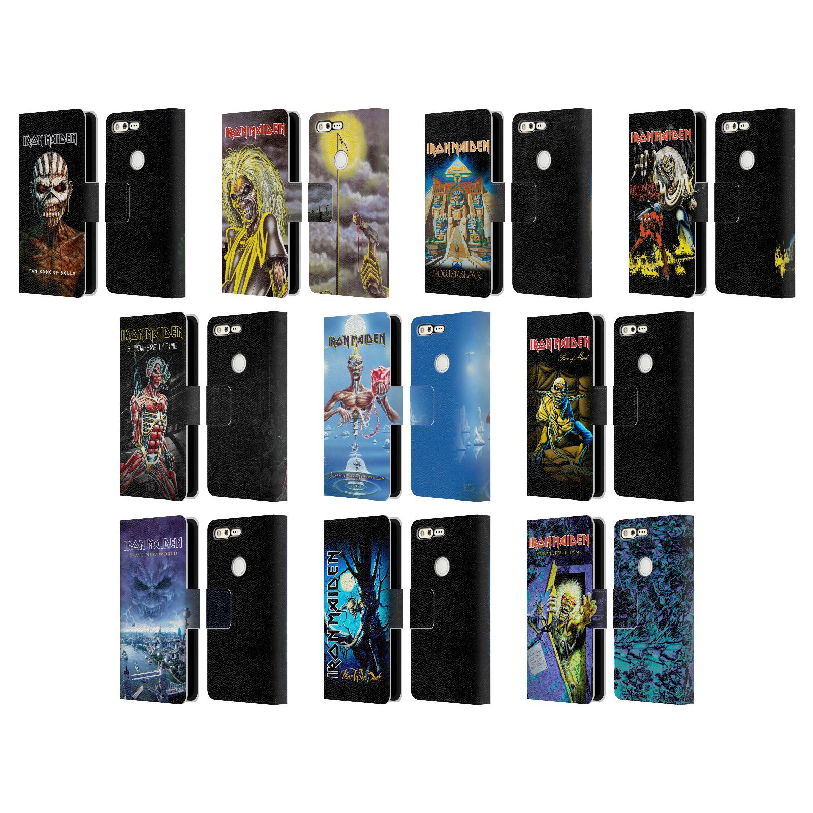 【楽天市場】公式ライセンス Iron Maiden アルバムカバー レザー手帳型ウォレットタイプケース Google 電話 スマホケース 全 ...