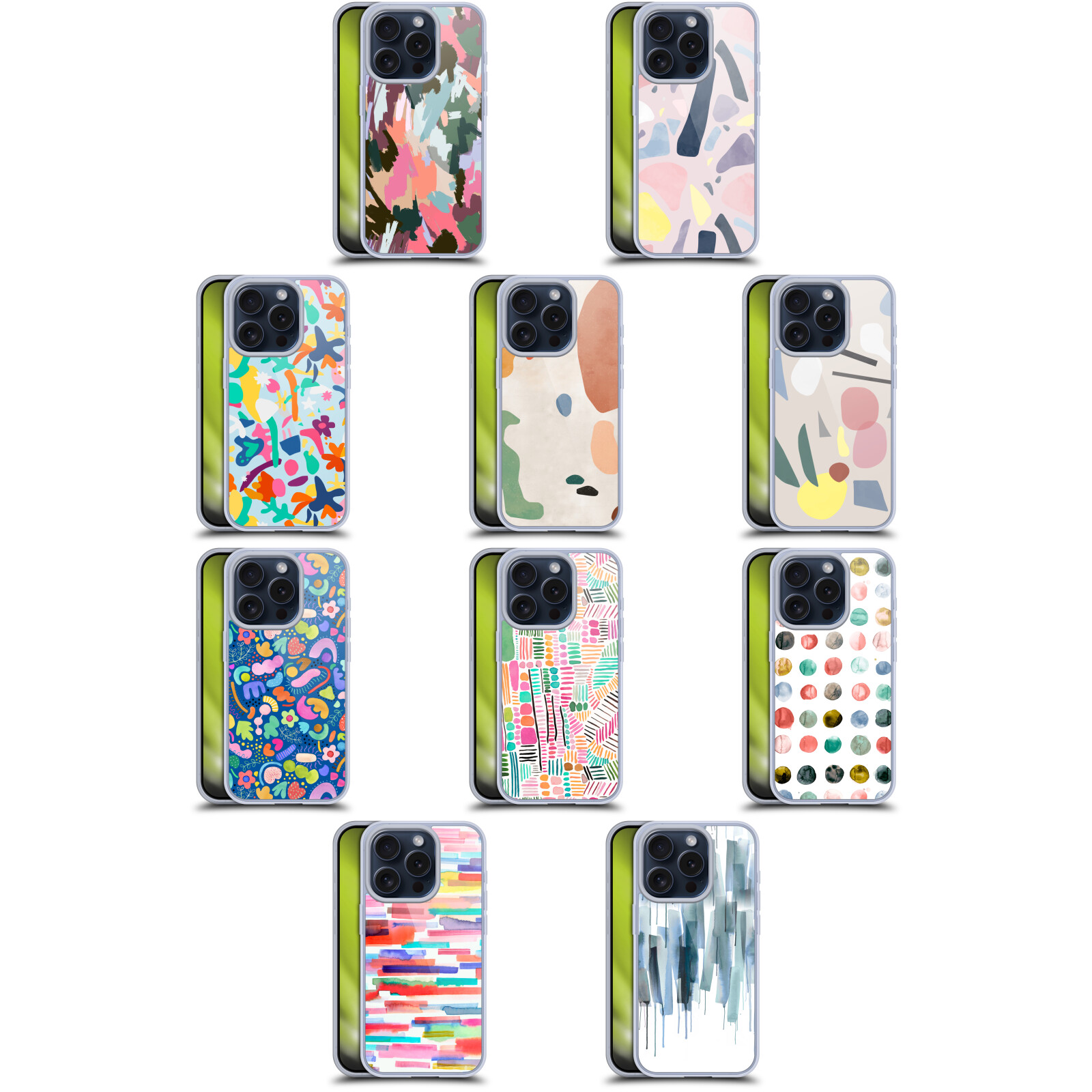 【楽天市場】公式ライセンス Ninola カラフル・アブストラクト ソフトジェルケース Apple iPhone 電話 スマホケース 全機種 ...
